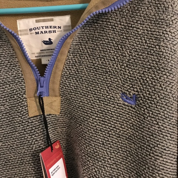 Southern Marsh | Jackets & Coats | Gray Fleece Pullover Unisex | Poshmark